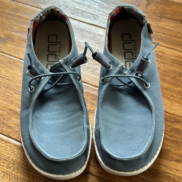 Hey Dude | Shoes | Barely Worn Wendy Sky Blue Hey Dudes | Poshmark